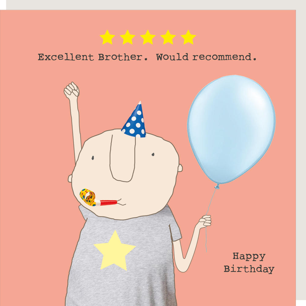 Rosie Made A Thing Five Star Brother Birthday Card Cards
